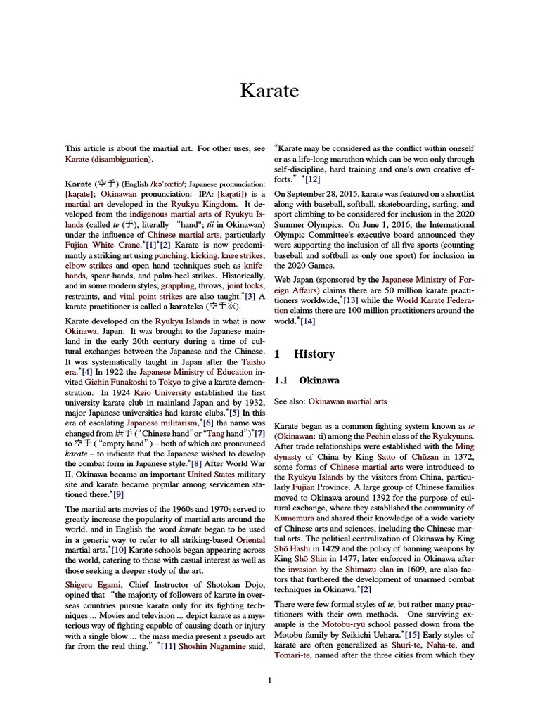 Karate | PDF | Karate | Shotokan