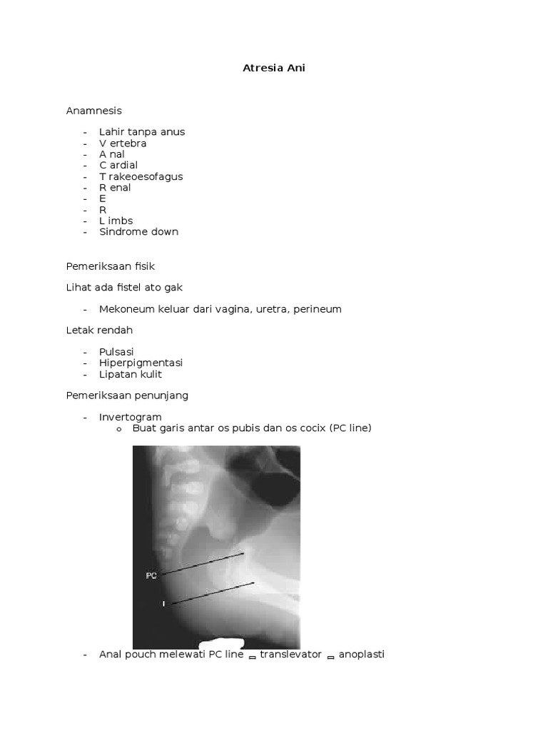 OSCE Atresia Ani | PDF | Seni