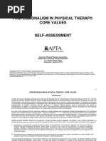 APTA PT Core Values | PDF | Psychotherapy | Physical Therapy