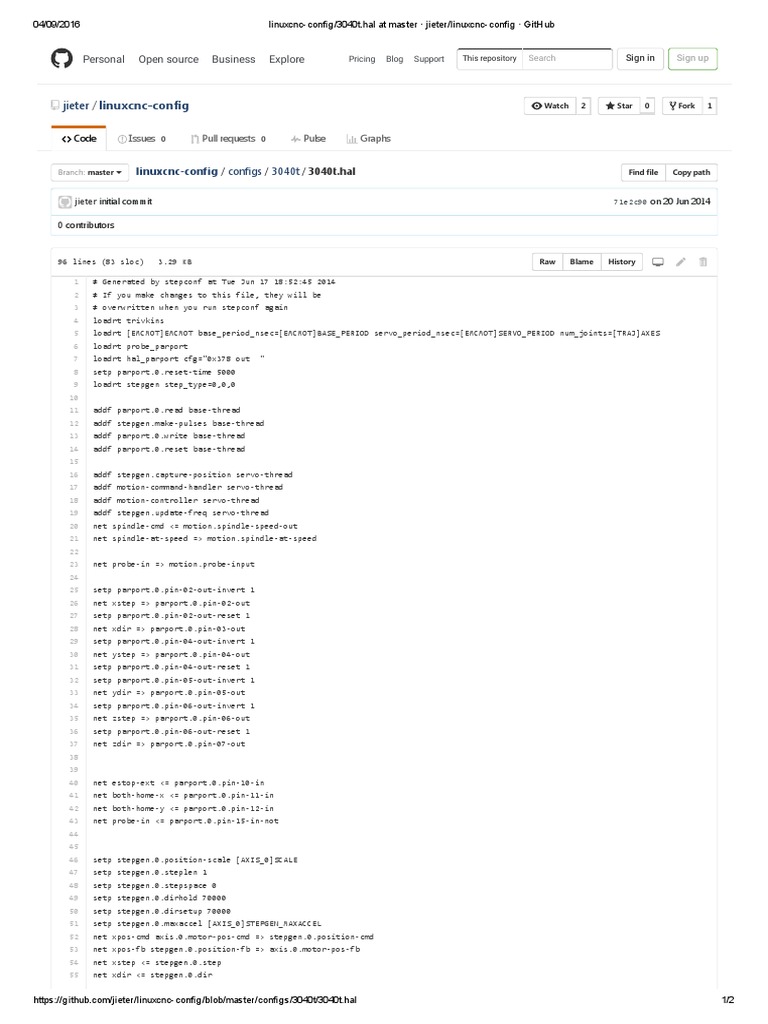 Linuxcnc Config | PDF | Free Software | Computing