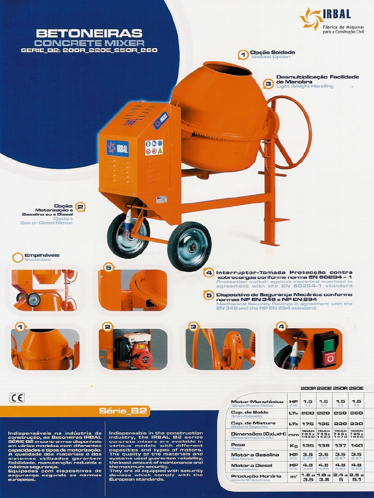 Catalog IRBAL Betoniera | PDF
