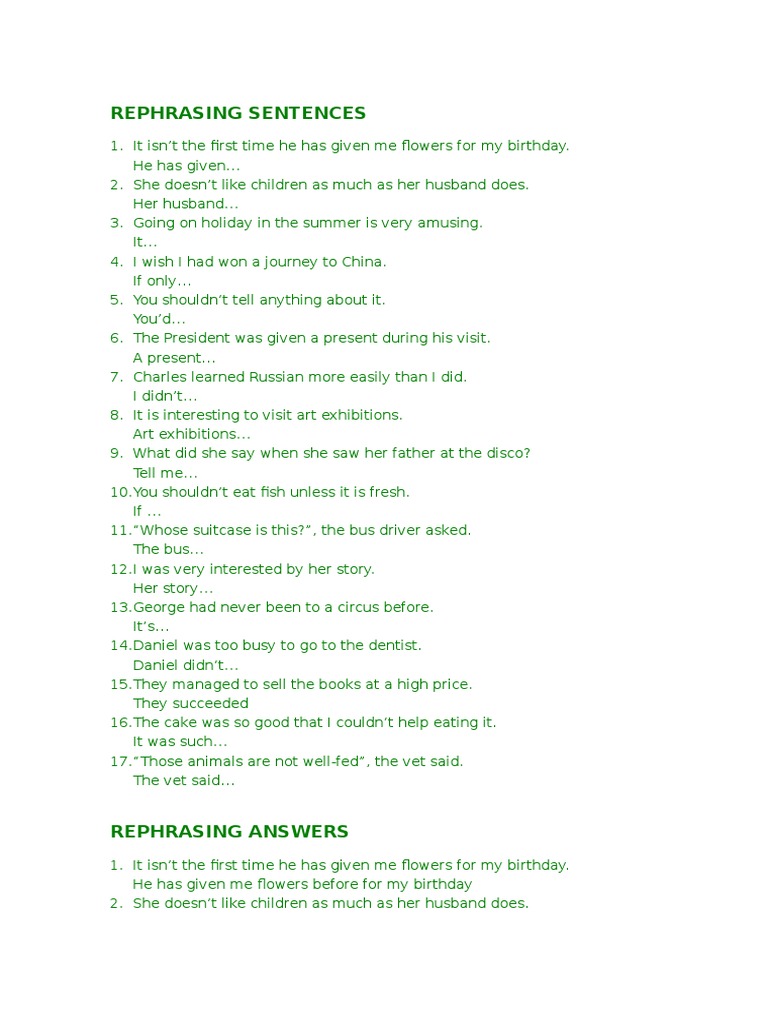 Rephrasing | PDF | Art