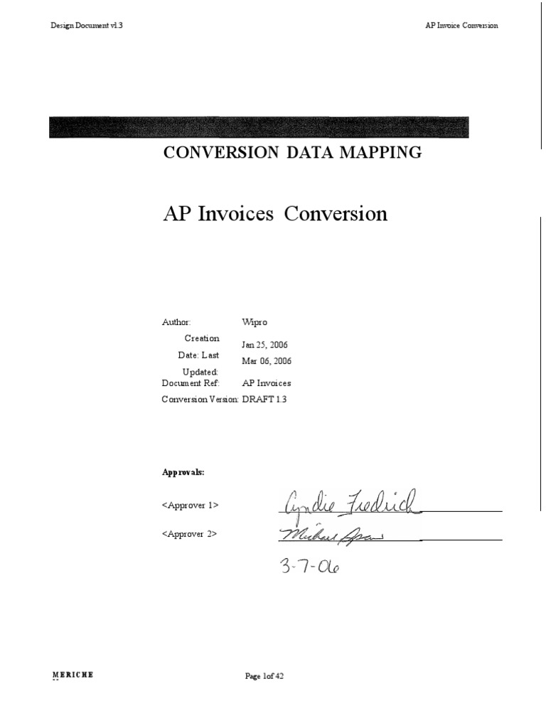 AP Invoices Conversion | Download Free PDF | Invoice | Oracle Database
