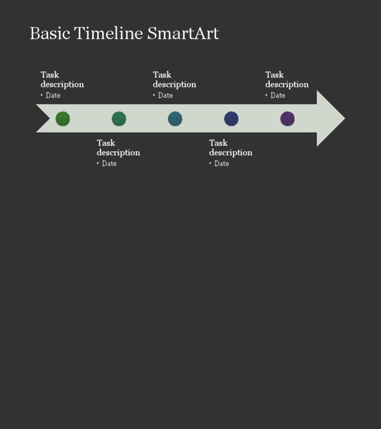 Basic Timeline Smartart Task Description Task Description Task