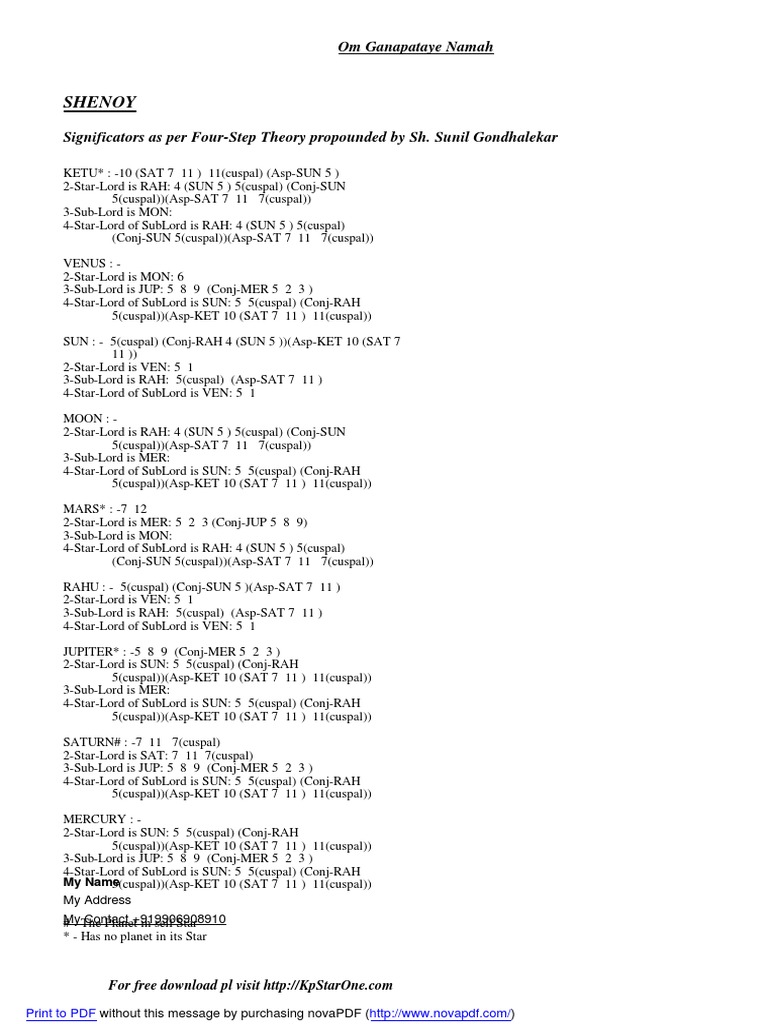 Four Step Shenoy | PDF