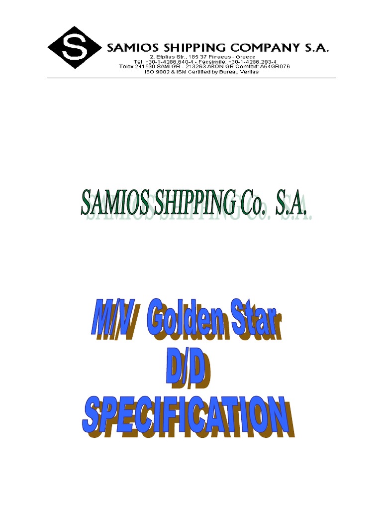 Example of Dry Dock Specifications | PDF