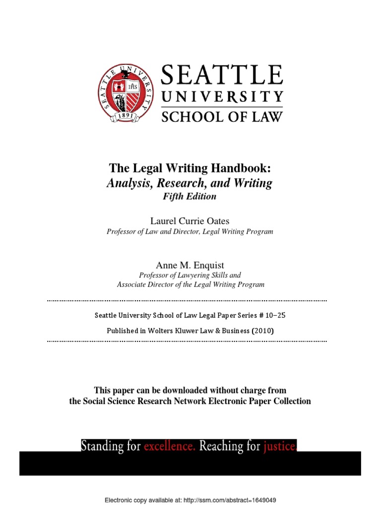 Legal Writing | PDF | Brief (Law) | Comma