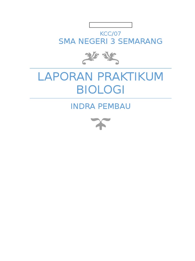 Laporan Indra Pembau & Pengecap | PDF