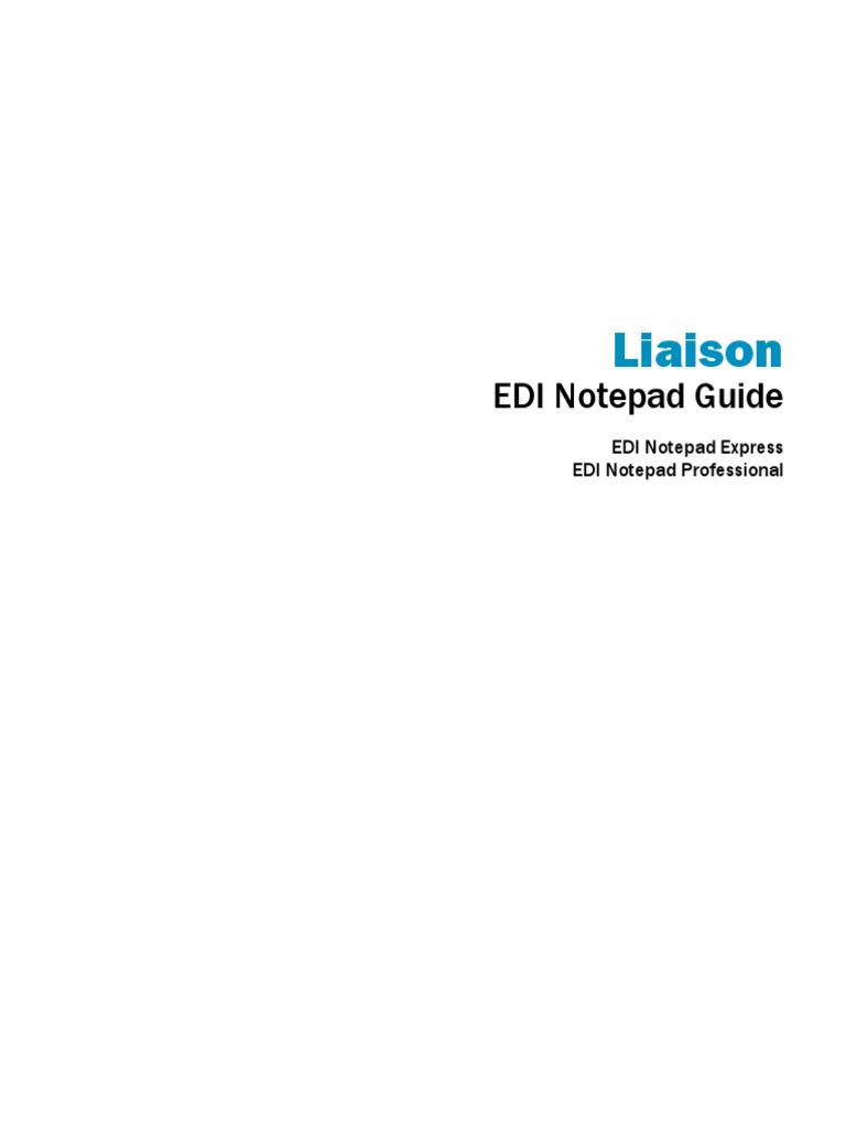 EDI Notepad Guide PDF | PDF | Business | Finance & Money Management