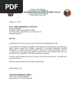 Letter of Request For Fogging and Misting | PDF | Health Sciences ...