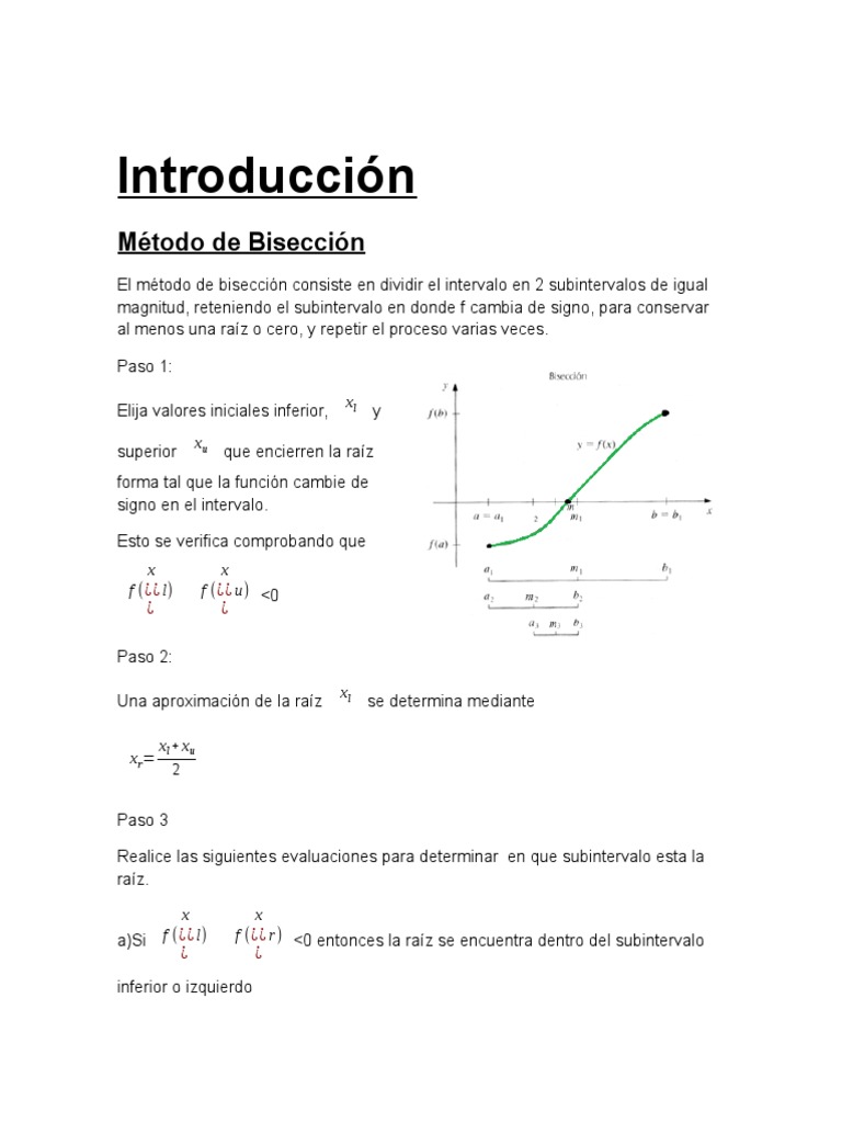 Método de Bisección | Matemática aplicada | Conceptos matemáticos