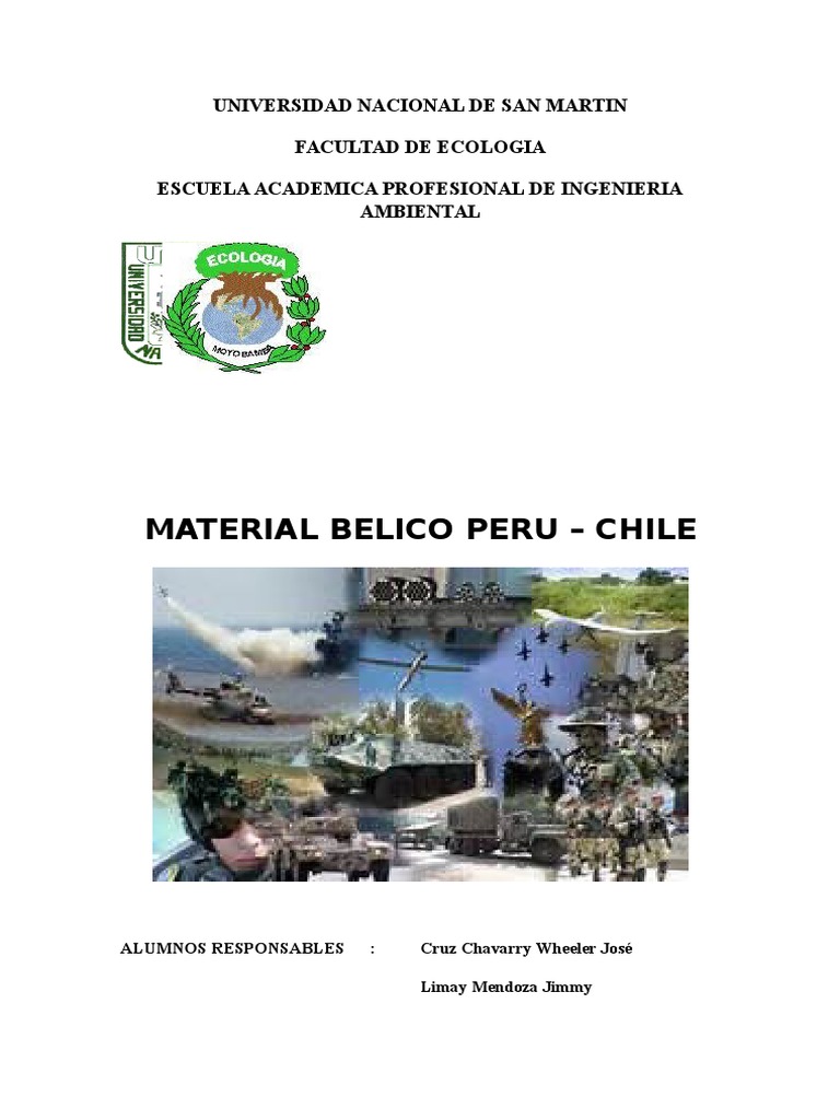 Material Belico de Peru-Chile (W0RD | PDF | Equipamiento militar | Militar