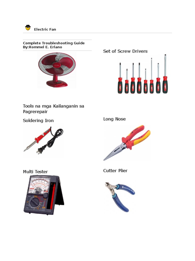 Electric Fan Complete Troubleshooting Guide by | PDF