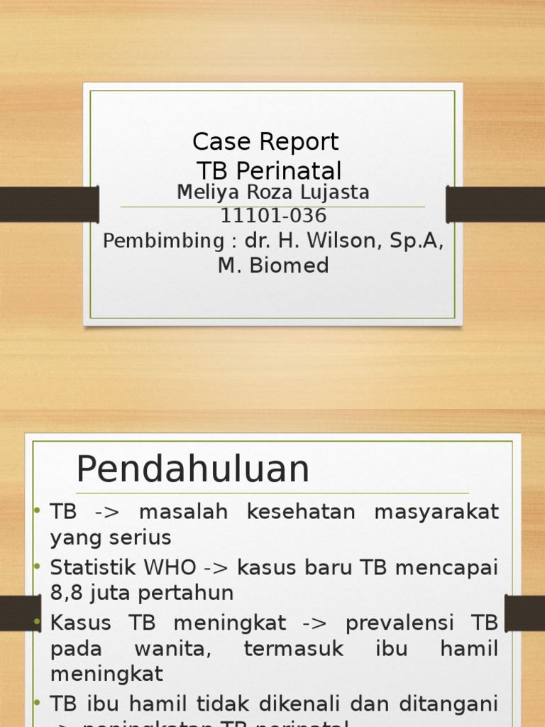 Bentuk dan Penanganan TB Perinatal | PDF | Pengembangan Diri ...