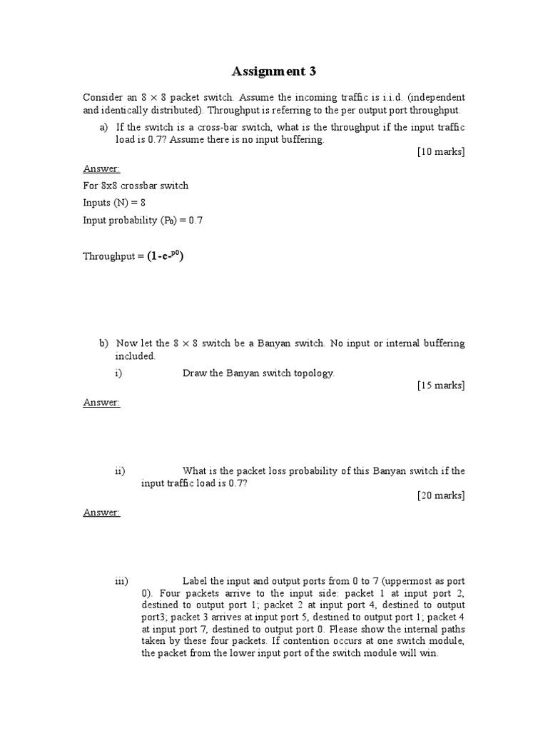 Network Design - Assignment - 3 | PDF | Teaching Methods & Materials ...