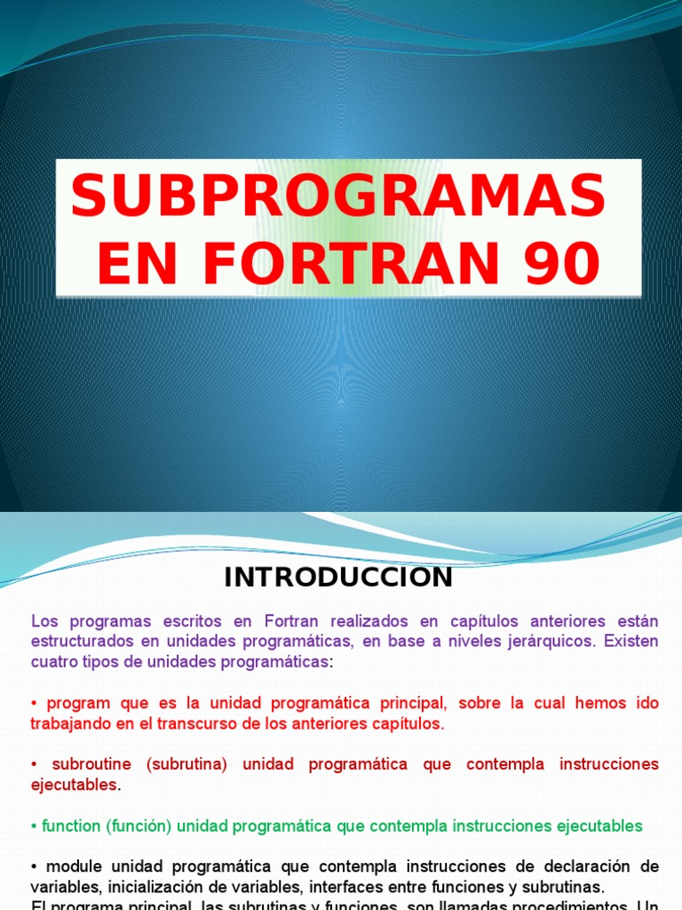 SUBPROGRAMAS | Descargar gratis PDF | Programa de computadora | Programación