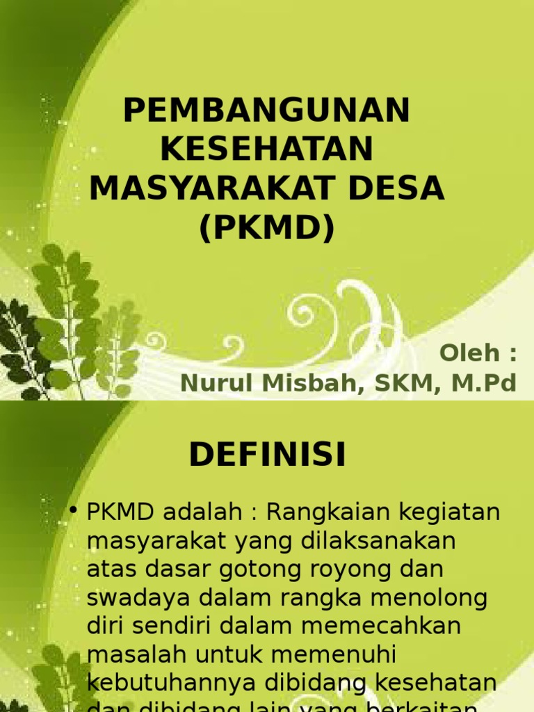 Konsep Dasar PKMD | PDF