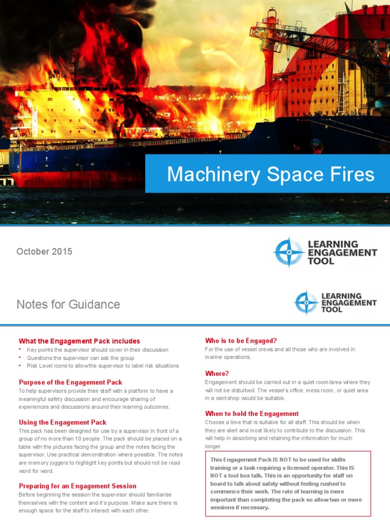 Let Machinery Space Fires English | PDF | Fire Safety | Emergency