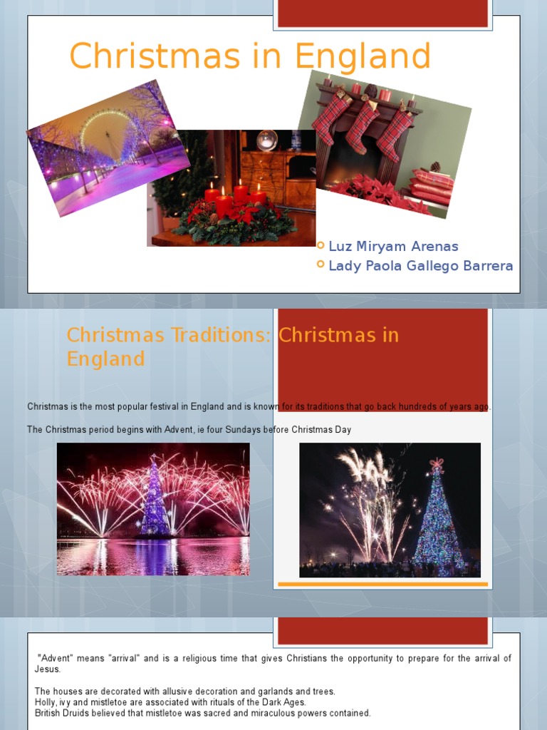 Chistmas Traditions in England | PDF | Christmas Traditions | Christmas