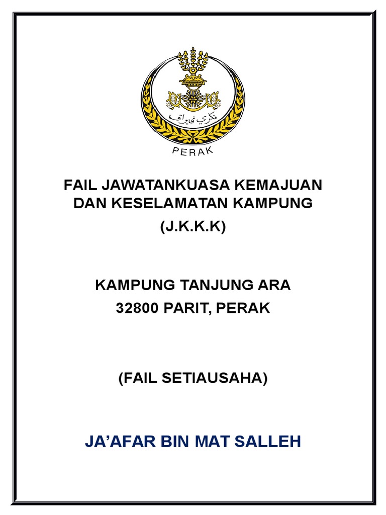 Muka Depan Fail JKKK | PDF