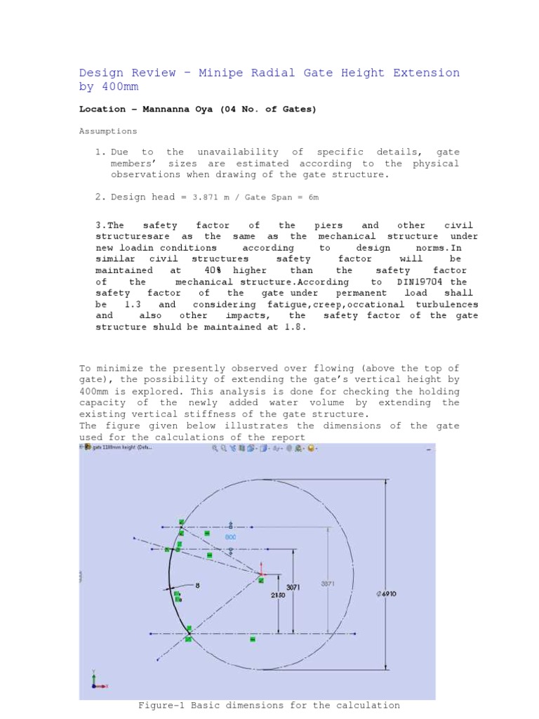 Radial Gate Review | Structural Load | Strength Of Materials