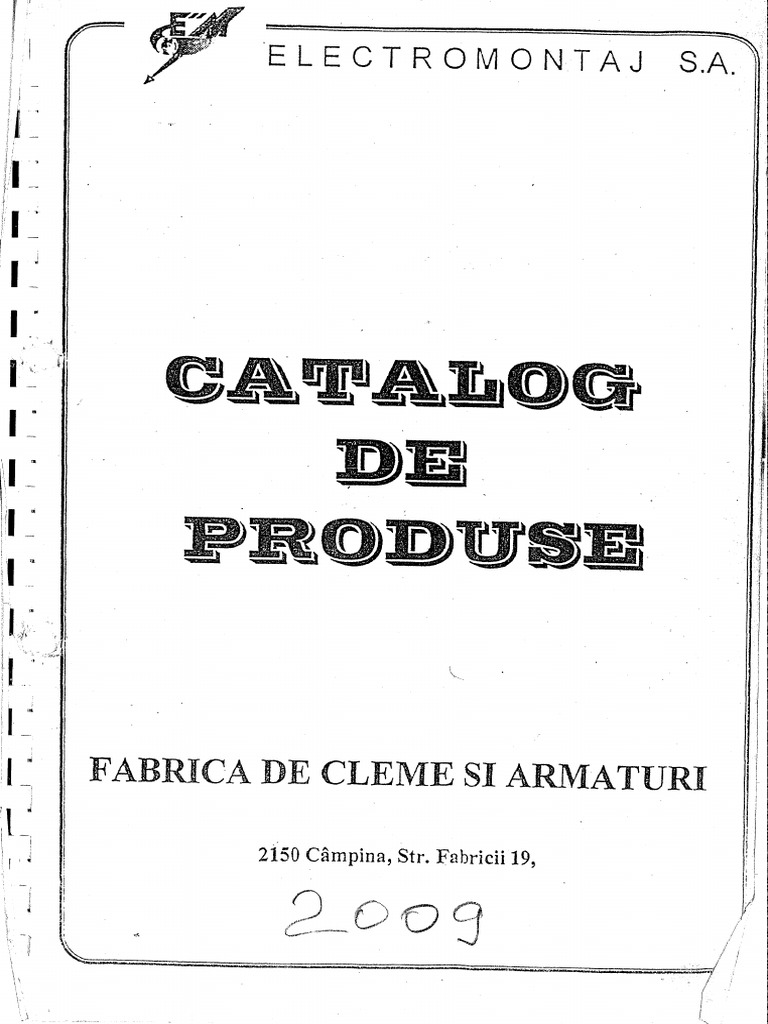 Catalog Cleme ELM Complet | PDF