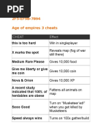 Empire Earth Cheat Codes Guide | PDF