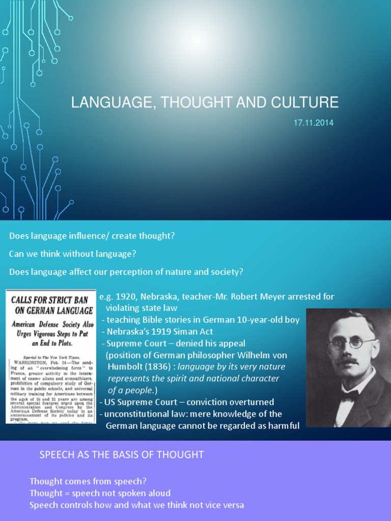 Language, Thought and Culture | PDF | Linguistics | Word