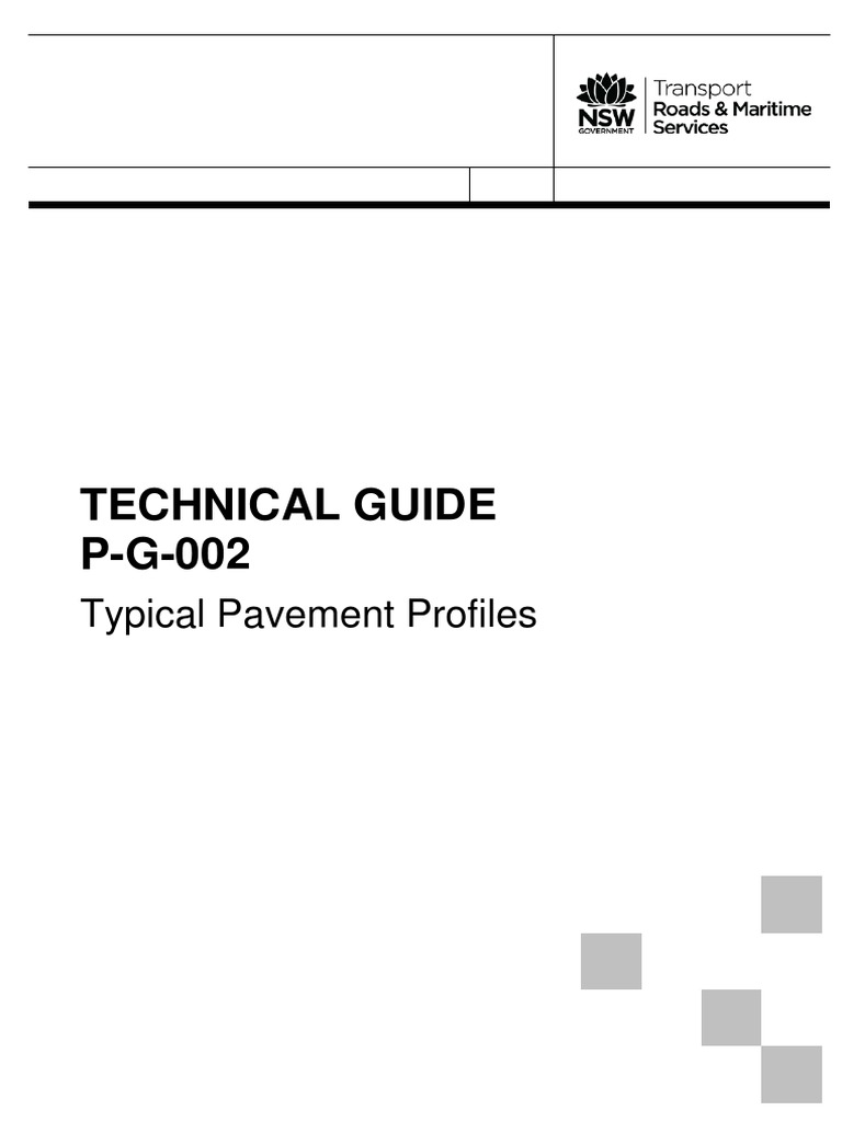 Technical Guide - Typical Pavement Profiles | PDF | Road Surface | Asphalt