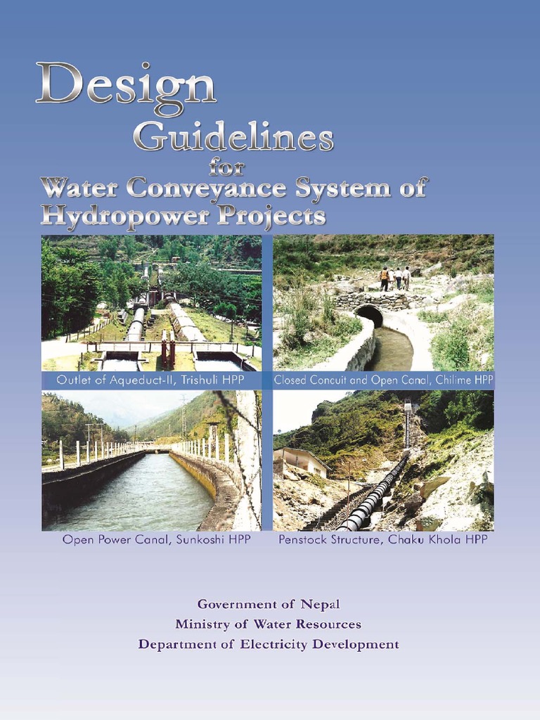 Water Conveyance System Guidelines | PDF | Surveying | Spillway