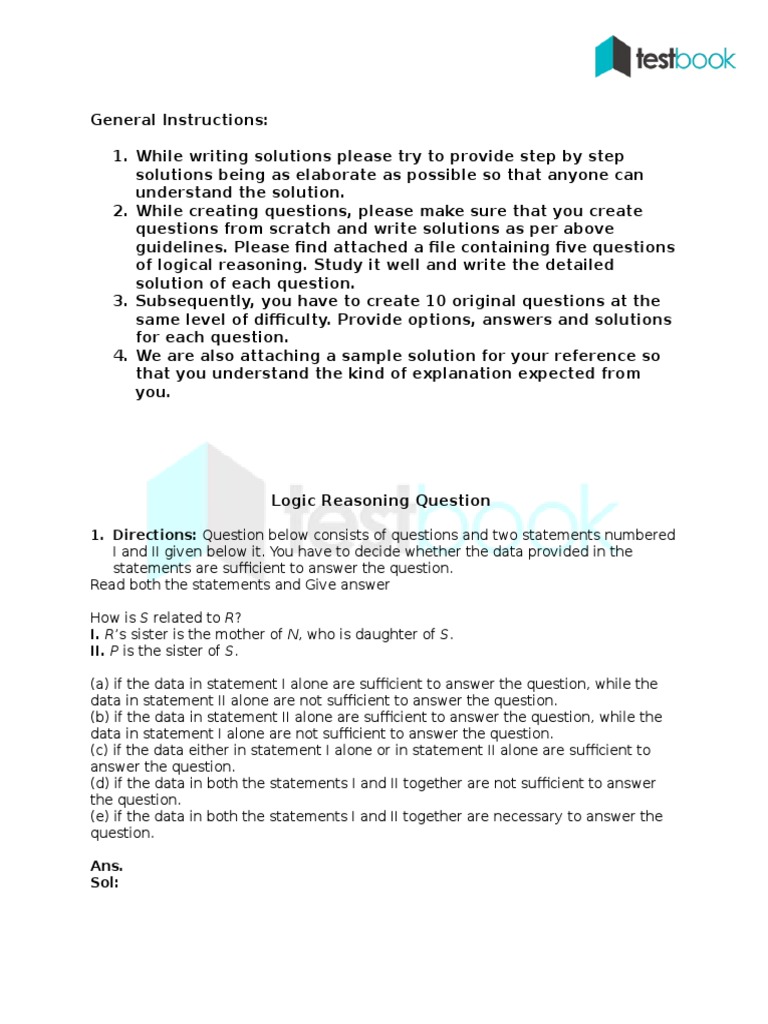 Logical Reasoning Questions | PDF | Logical Consequence | Cognitive Science