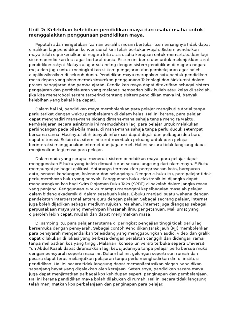 Karangan Form 5 | PDF