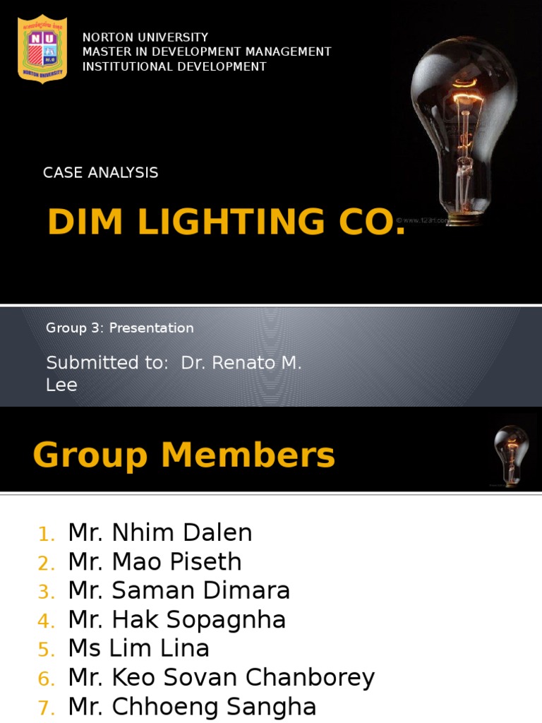 Dim Lighting | PDF | Research And Development | Economies