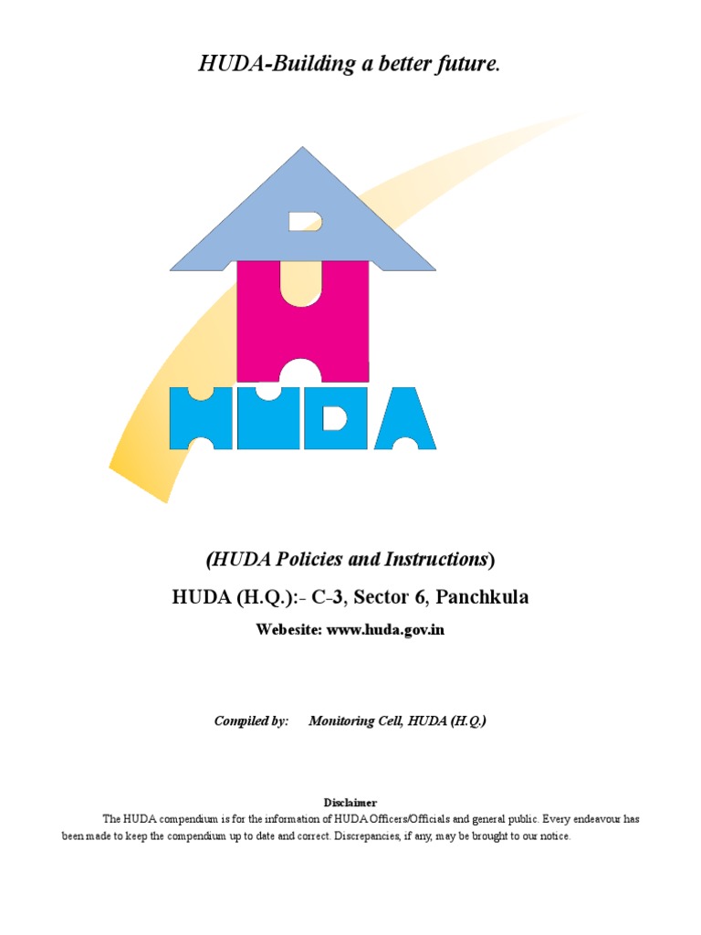 Huda Policies and Instructions | PDF | Supreme Courts | Zoning