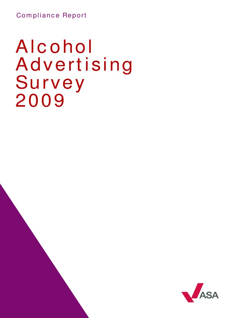 Alcohol Advertising Survey 2009 PDF | PDF | Advertising | Media