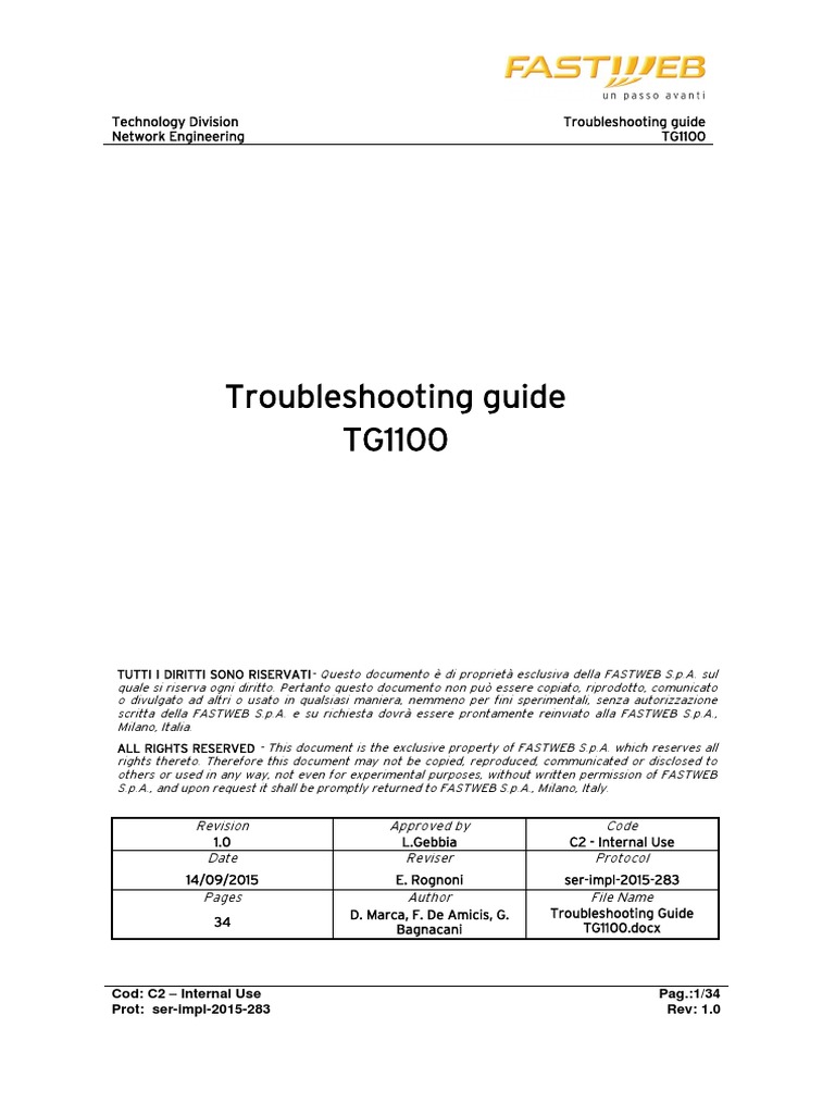 Troubleshooting Guide