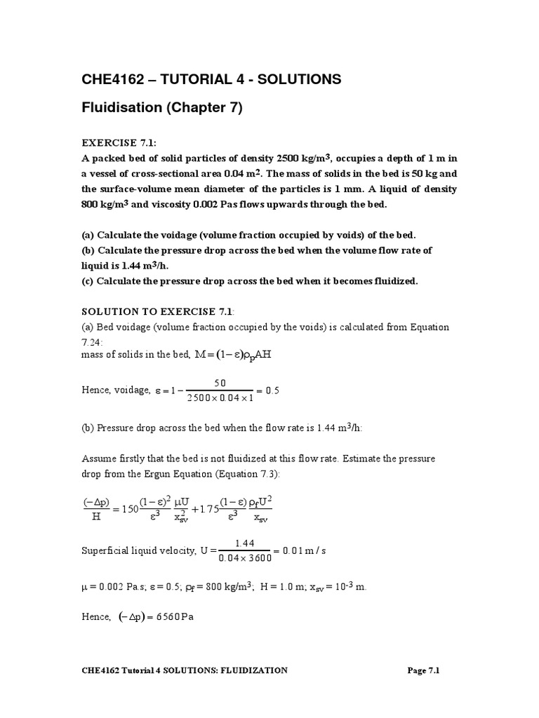 Fluidisation | PDF | Fluidization | Reaction Rate