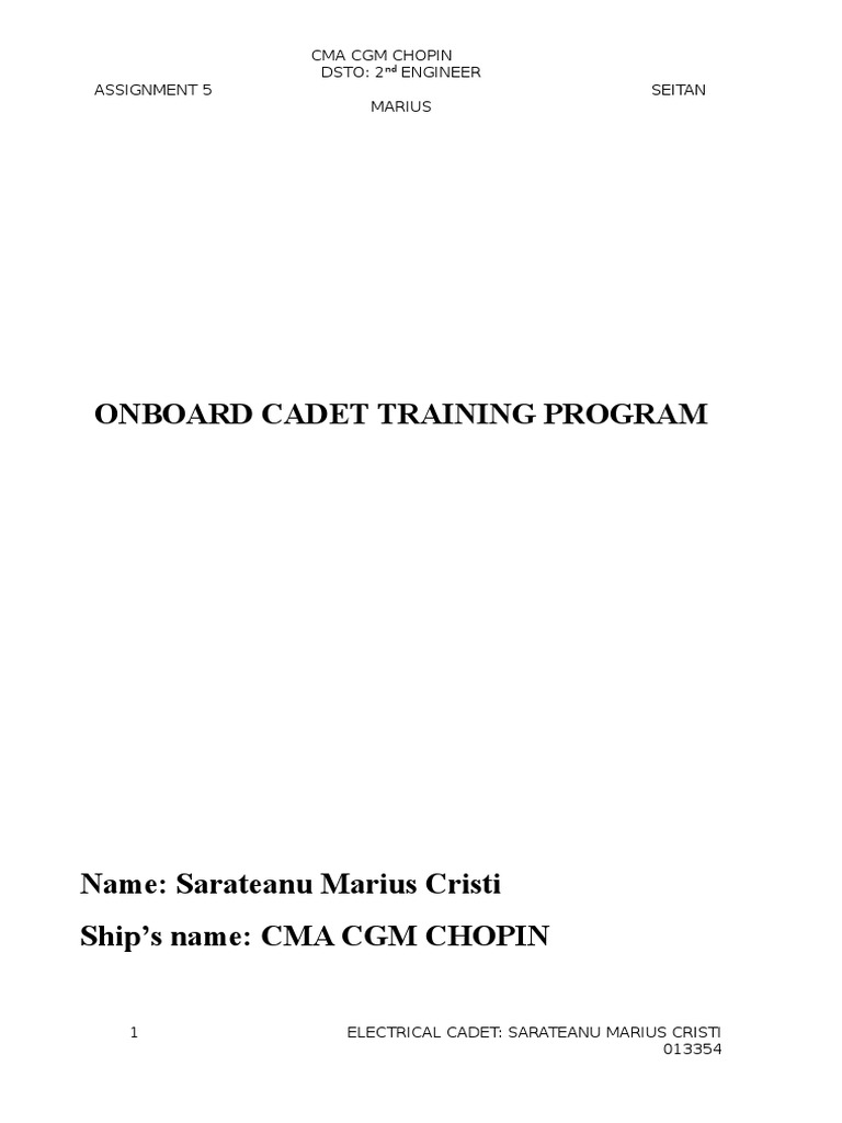 Assignment CMA | PDF | Industries | Watercraft