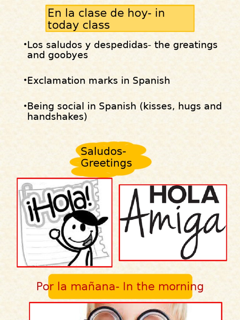 Spanish Greetings and Goodbyes Guide | PDF