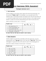 Early Grade Reading Assessment Toolkit English | PDF | Question ...