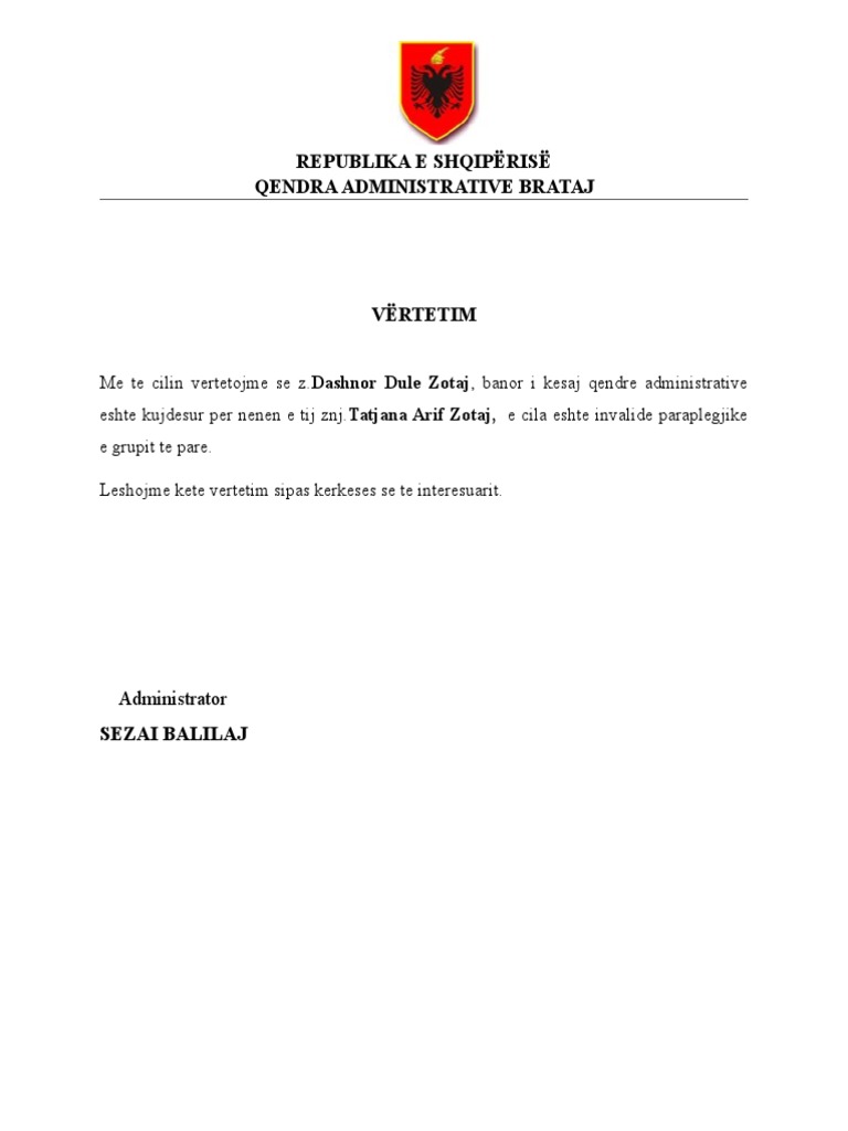 Republika e Shqipërisë | PDF