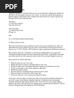 609 Credit Dispute Letter1 | PDF | Credit History | Social Security Number