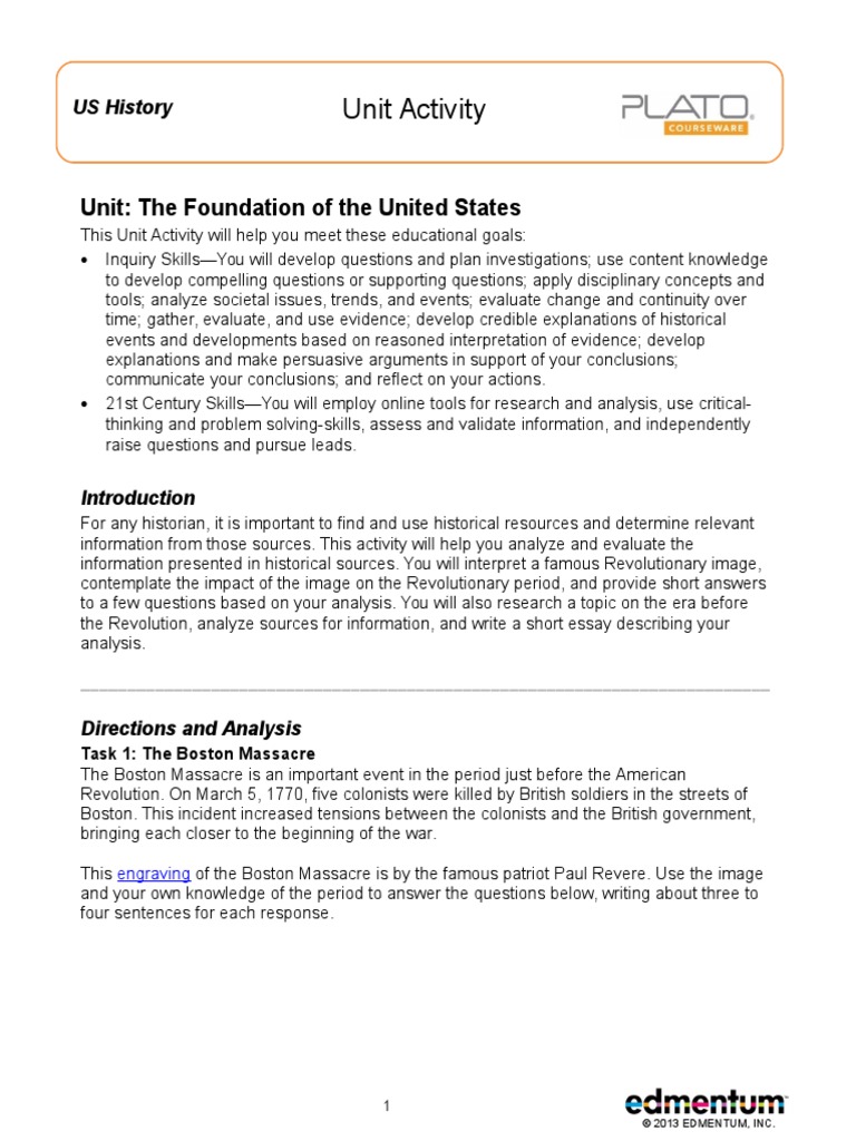 A2 - Foundations of The United States - UA | PDF | American Revolution ...