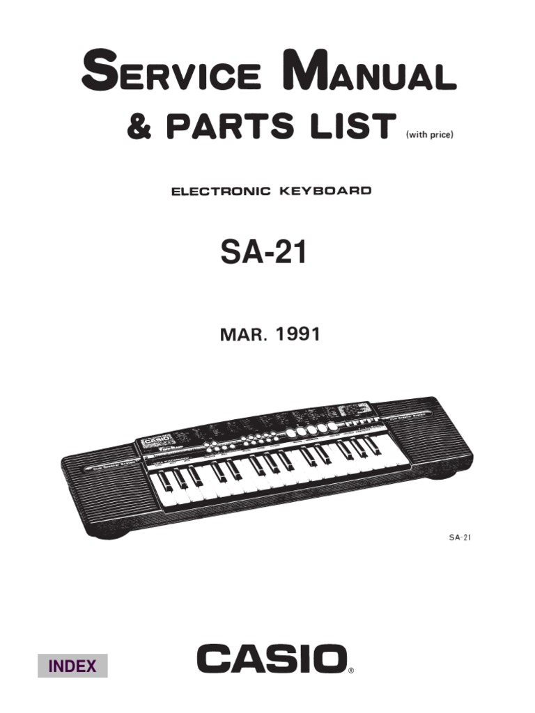 Casio Sa-21 | PDF
