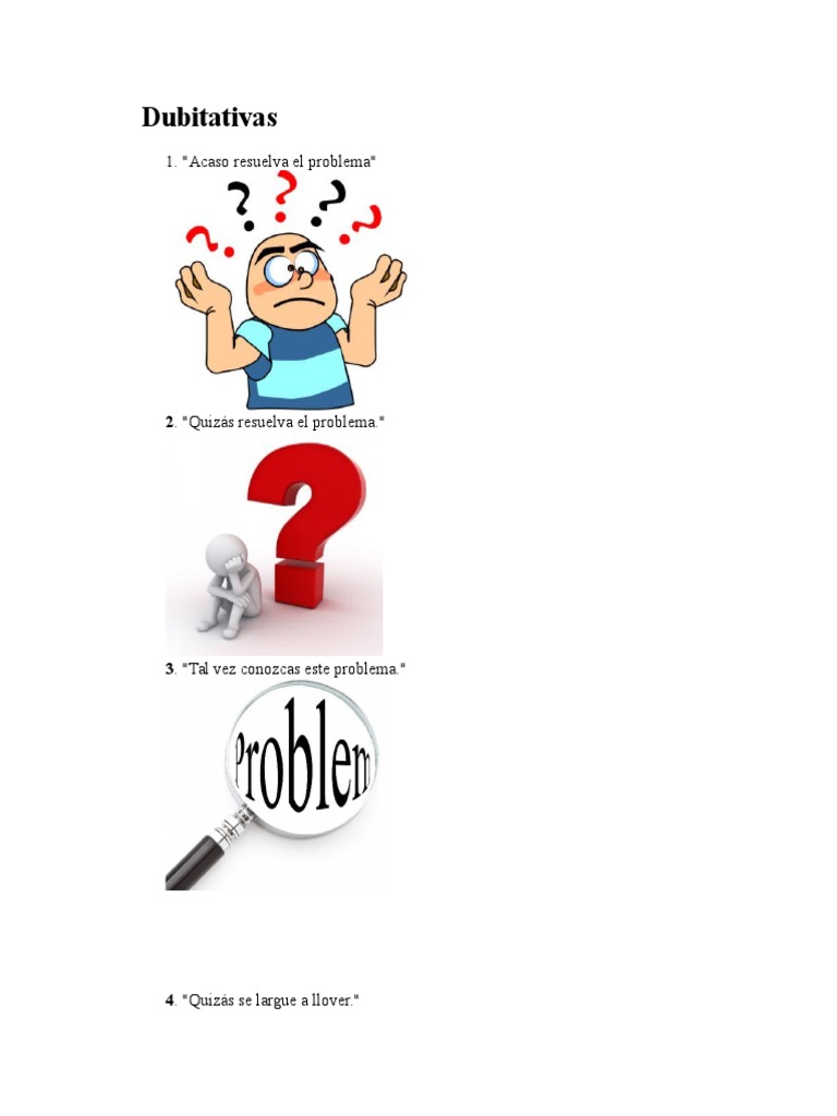 Oraciones Dubitativas | PDF