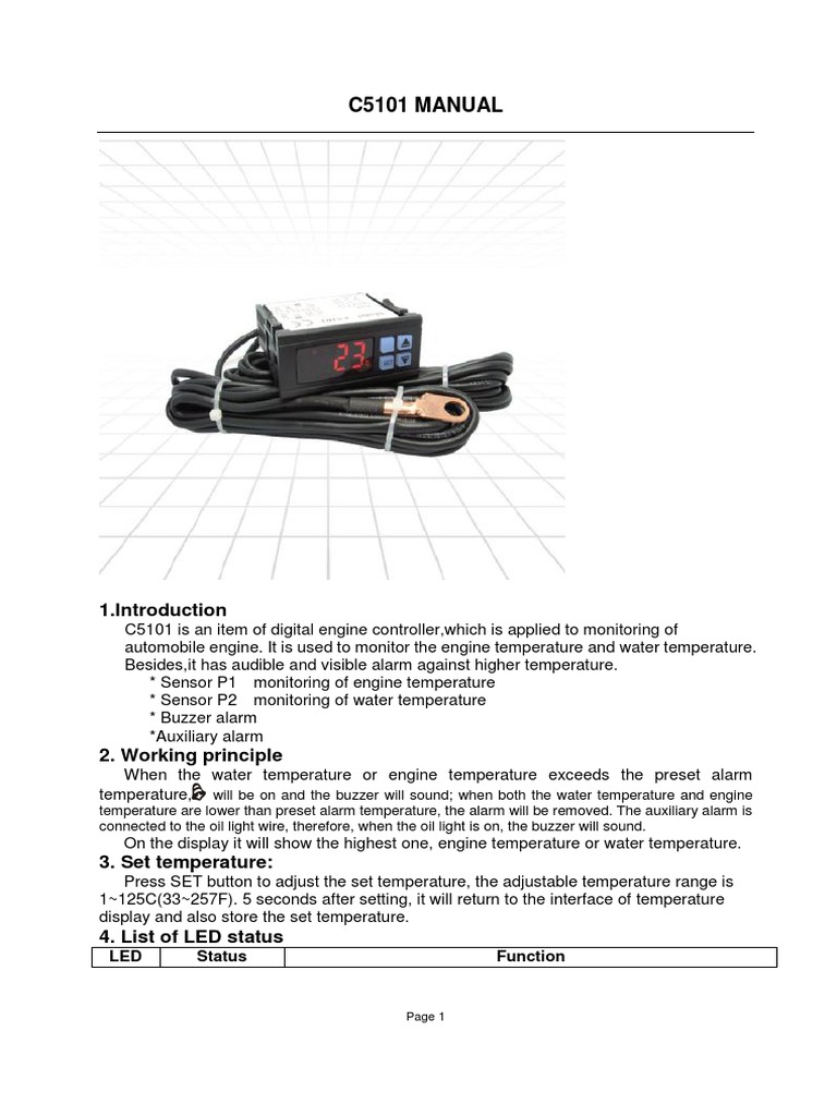 C5101 Manual | PDF
