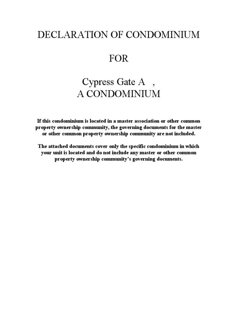 Condo Docs Cover Sheet - Doc - 2 | PDF