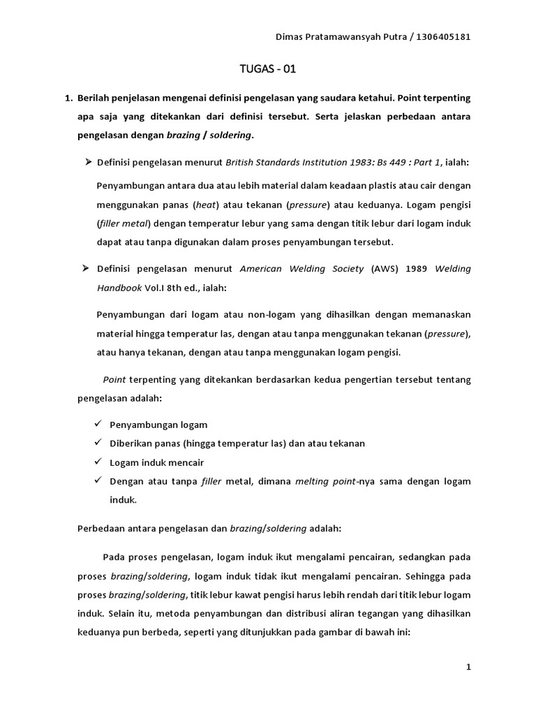 Tugas Welding | PDF