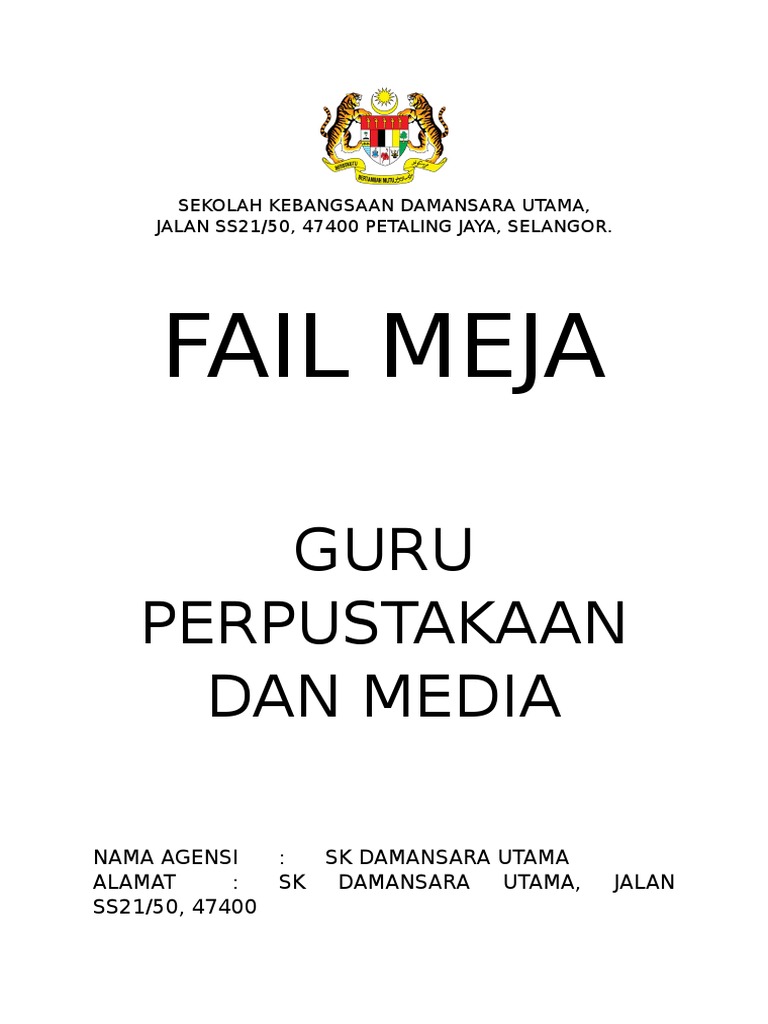 Muka Depan Fail Meja GPM | PDF