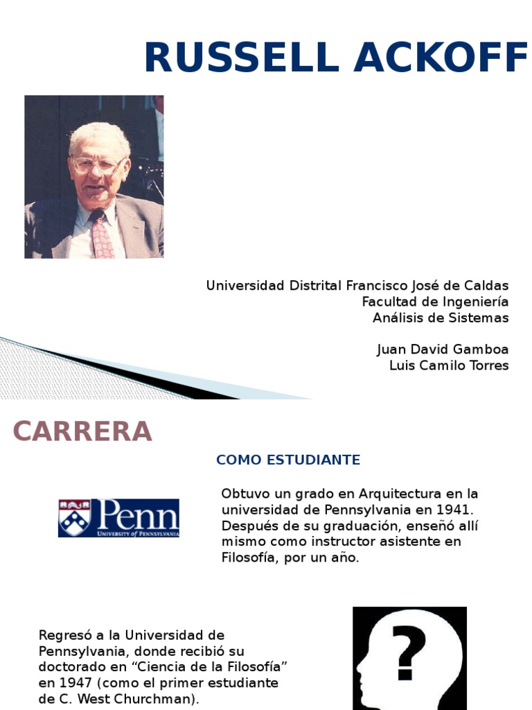 Russell Ackoff | PDF | Universidad | Planificación